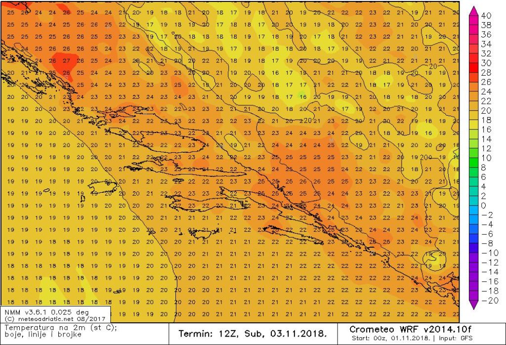 Will all-time November temperature records on the Dalmatian coast be ...