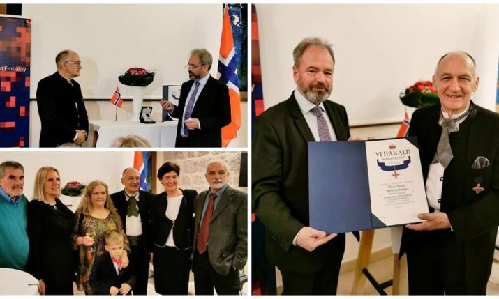 Norway awards Croatian Tonci Peovic Order of Merit for outstanding ...
