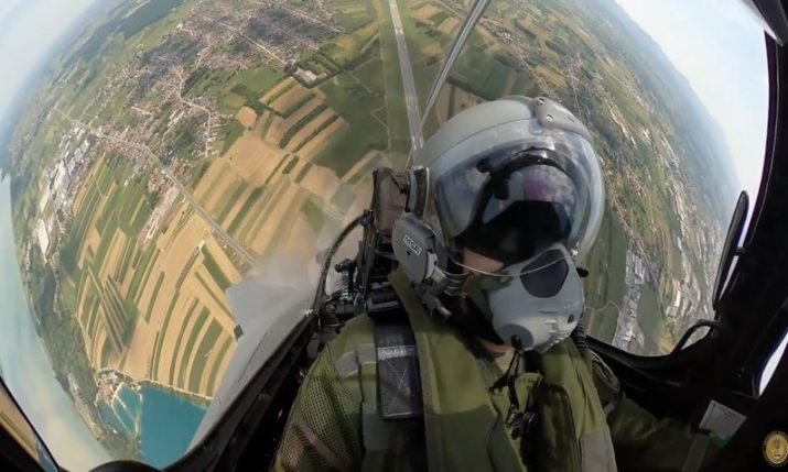 Spectacular cockpit video of Croatian Rafale with pilot’s message ...