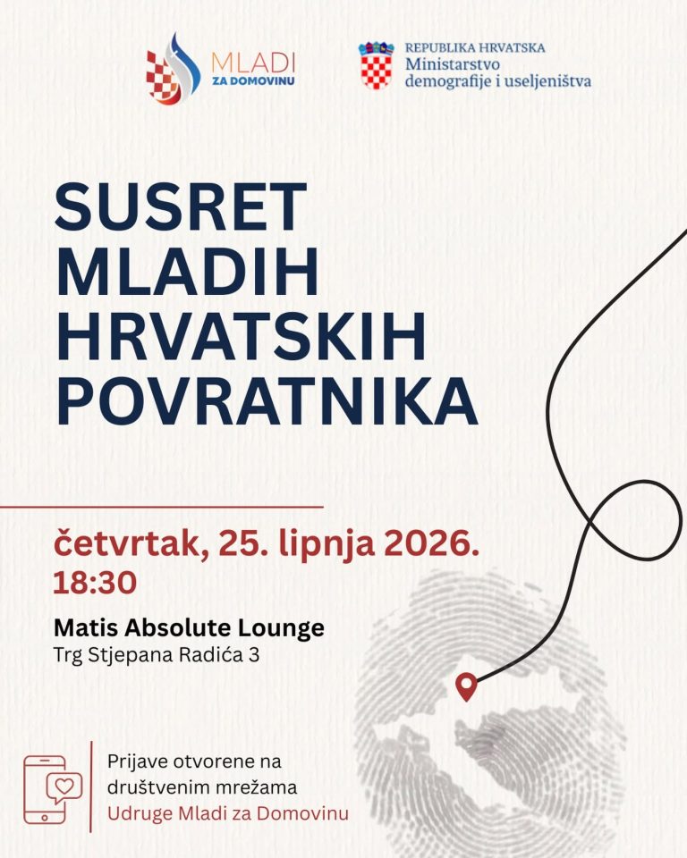 First gathering of young Croatian returnees to take place in Zagreb ...